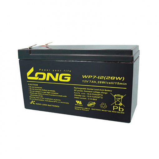 Baterija Long WP7-12(28W) 12V 7Ah – F2 – Auto NeBa